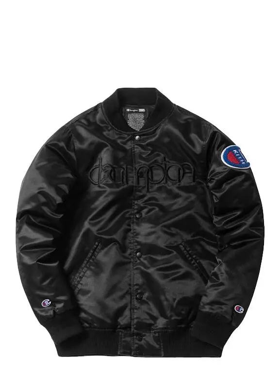 Kith Champion Baseball Jacket - Black