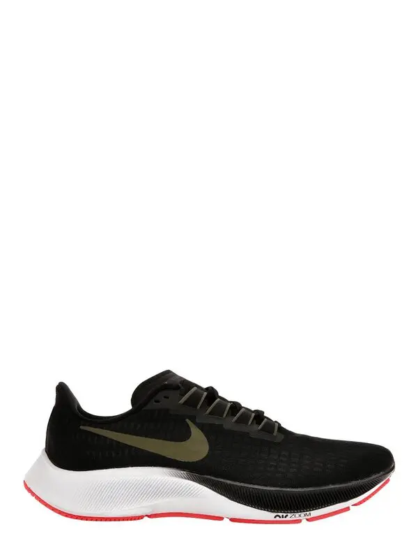Nike Air Zoom Pegasus 37 - Black/olive Aura/laser Crimson