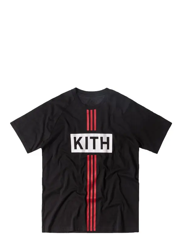 Kith Adidas Soccer Cobras Away Classic Logo Tee Shirt - Black