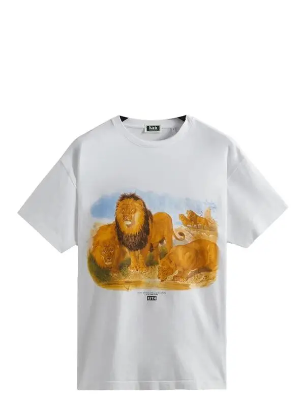 Kith Amnh Lion Vintage Tee Shirt - White