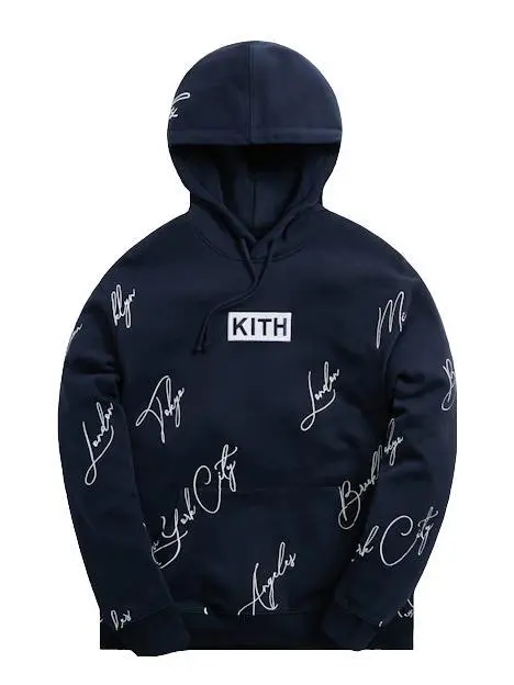 Kith City Script Hoodie - Nocturnal