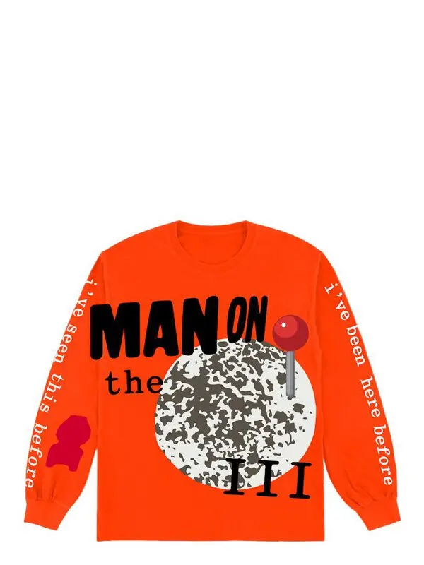 KID CUDI Cpfm For Motm Iii Return 2 Madness Long Sleeve T-shirt - Orange