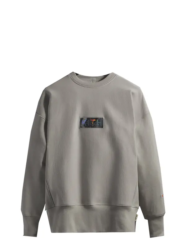 Kith Advisory Board Crystals Holographic Logo Crewneck Sweatshirt - Heather Grey