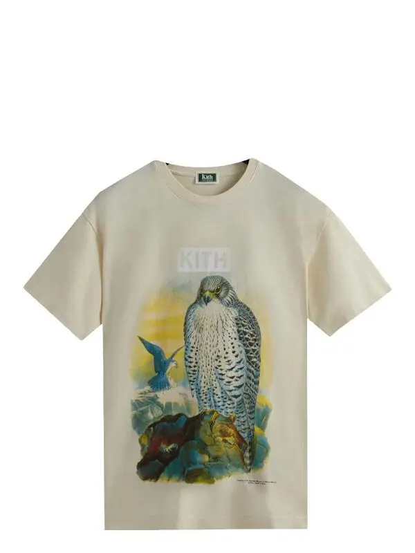 Kith Amnh Falcon Vintage Tee Shirt - Sandrift