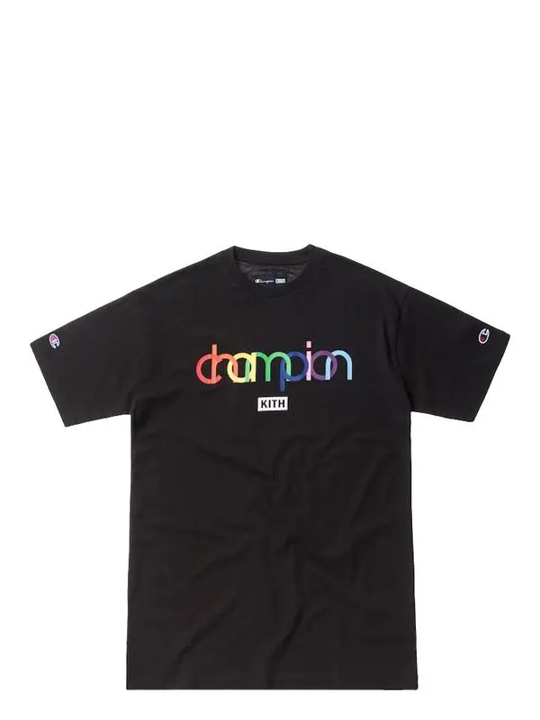 Kith Champion Double Logo Tee - Black