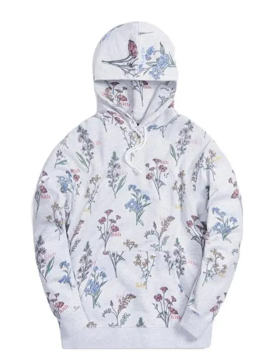 Kith Botanical Floral Williams Iii Hoodie - Light Heather