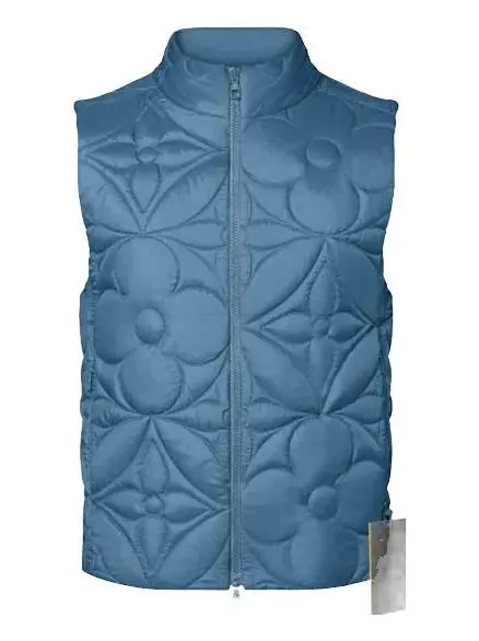 LOUIS VUITTON Lvse Padded Monogram Flower Gilet - Blue