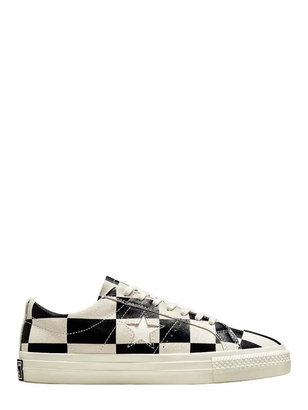 CONVERSE One Star Ox Blocked Warped Board Sneakers - White/black