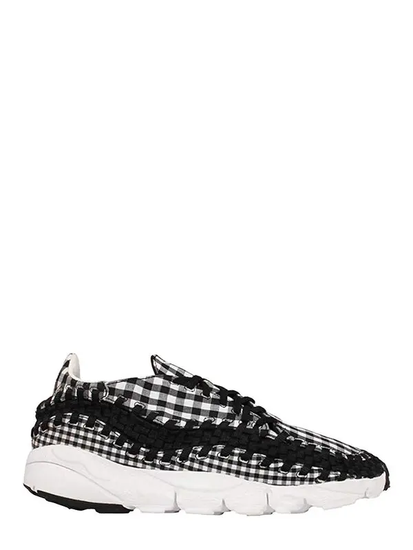 Nike Air Footscape Woven Motion Gingham Sneakers - Black/summit White