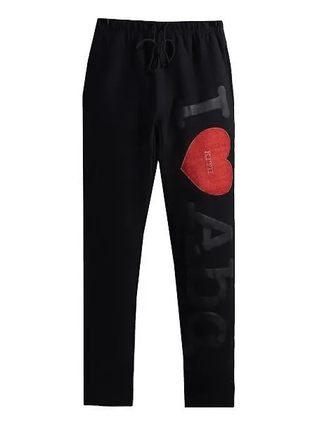 Kith Advisory Board Crystals I <3 Abc Swarovski Sweatpant - Anthracite Black