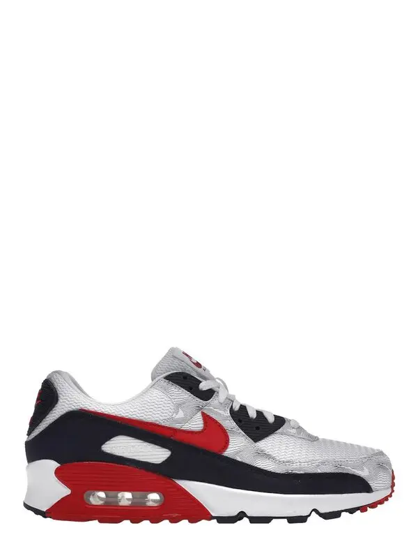 Nike Air Max 90 Topography Sneakers - White/university Red/black