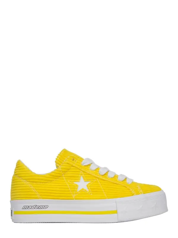 CONVERSE One Star Platform Sneakers - Vibrant Yellow/white