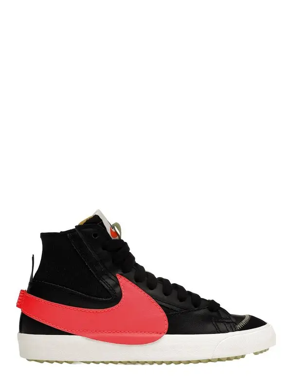 Nike Blazer Mid 77 Jumbo Sneakers - Black/bright Crimson/sail