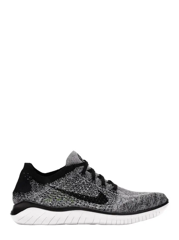 Nike Free Rn Flyknit 2018 Ombre Sneakers - White/black