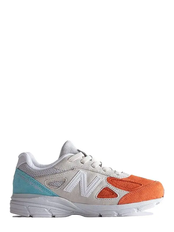 NEW BALANCE 990v4 Kith Cycladesin Sneakers - Rust/parchment