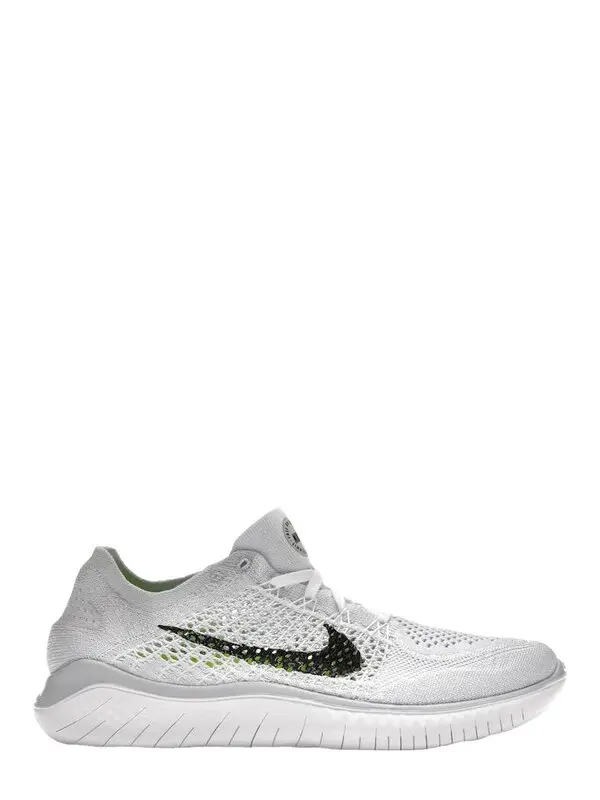 Nike Free Rn Flyknit 2018 - White/black/pure Platinum