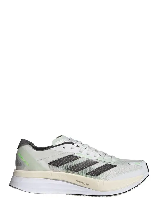 Adidas Adizero Boston Sneakers - Crystal White/night Metallic/linen Green