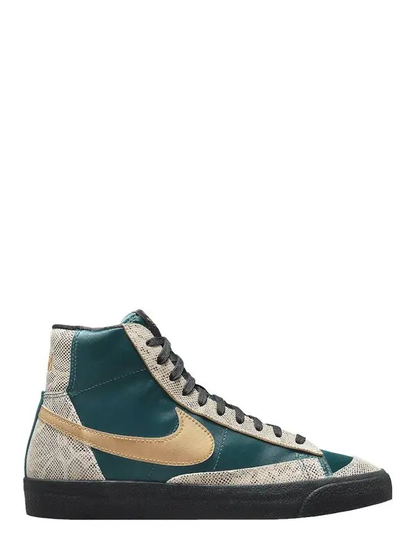 Nike Blazer Mid 77 Lucha Libre High-top Sneakers - Dark Teal Green/black/metallic Gold