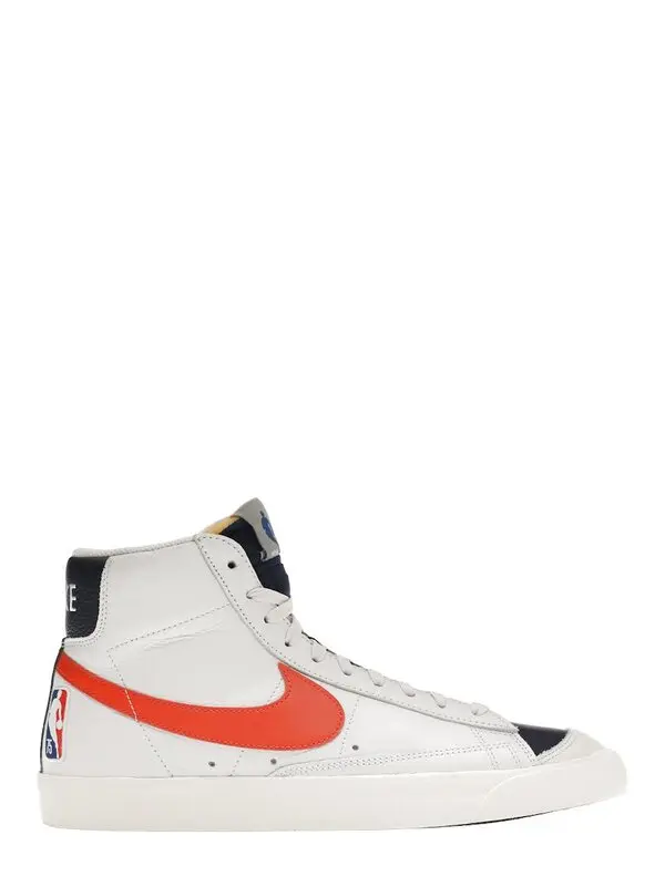 Nike Blazer Mid 77 Nba 75th Anniversary Knicks Sneakers - White/orange/blue Void