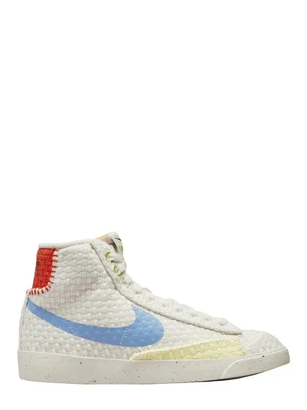 Nike Blazer Mid 77 Next Nature High-top Sneakers - Sail/team Orange/citron Tint