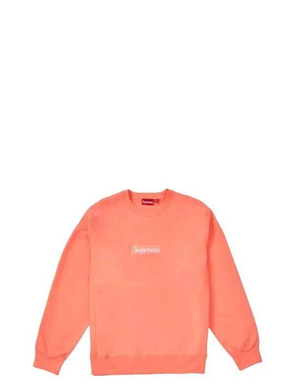 Supreme Box Logo Crewneck Sweatshirt - Fluorescent Pink