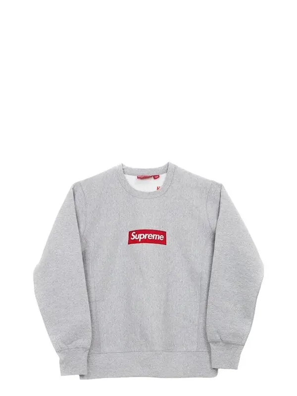Supreme Box Logo Crewneck Sweatshirt - Heather Grey