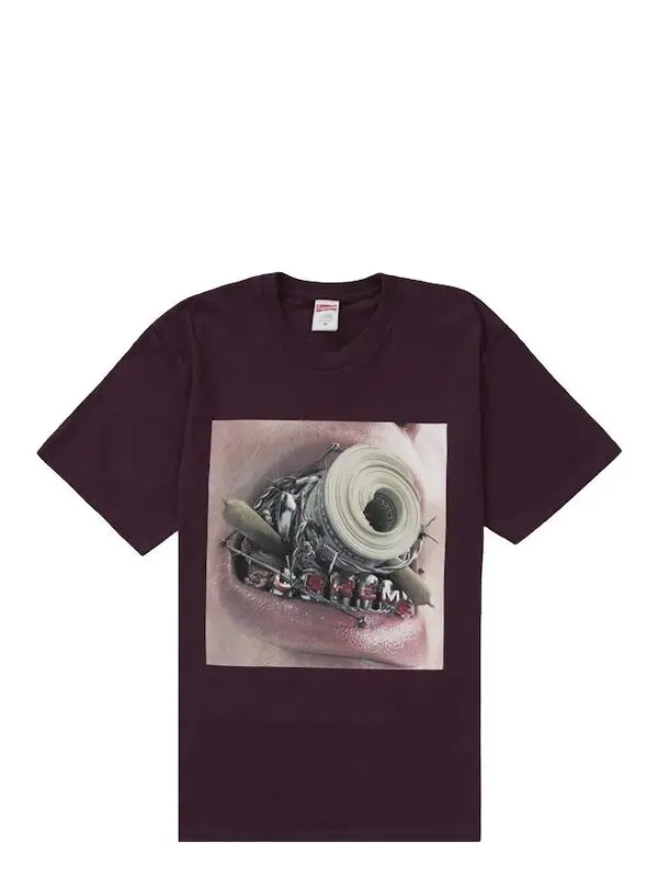Supreme Braces Tee Shirt - Eggplant