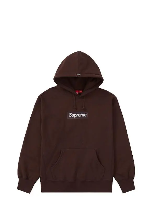 Supreme Box Logo Hooded Sweatshirt - Dark Brown