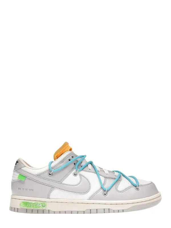 Nike Dunk Low Off-white Lot 2 Sneakers - Sail/neutral Grey/blue Fury