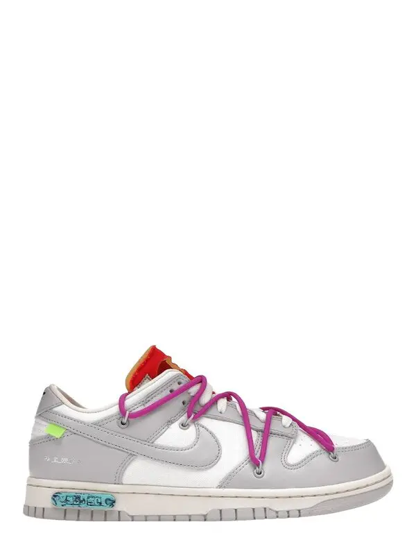 Nike Dunk Low Off-white Lot 45 Sneakers - Sail/neutral Grey/magenta