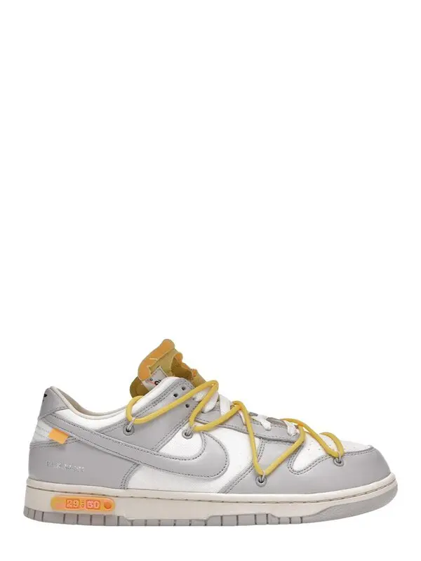 Nike Dunk Low Off-white Lot 29 Sneakers - Sail/neutral Grey/opti Yellow