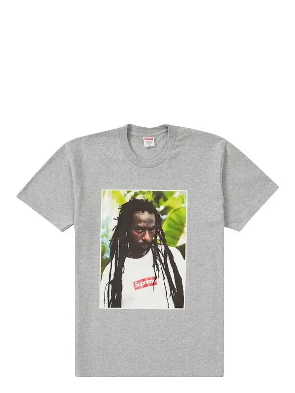 Supreme Buju Banton Tee Shirt - Heather Grey