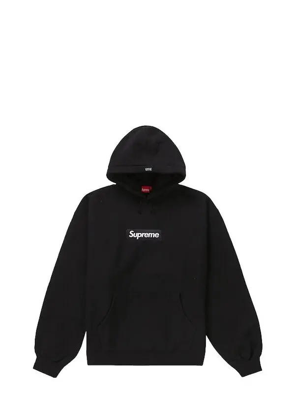 Supreme Box Logo Hooded Sweatshirt - Black