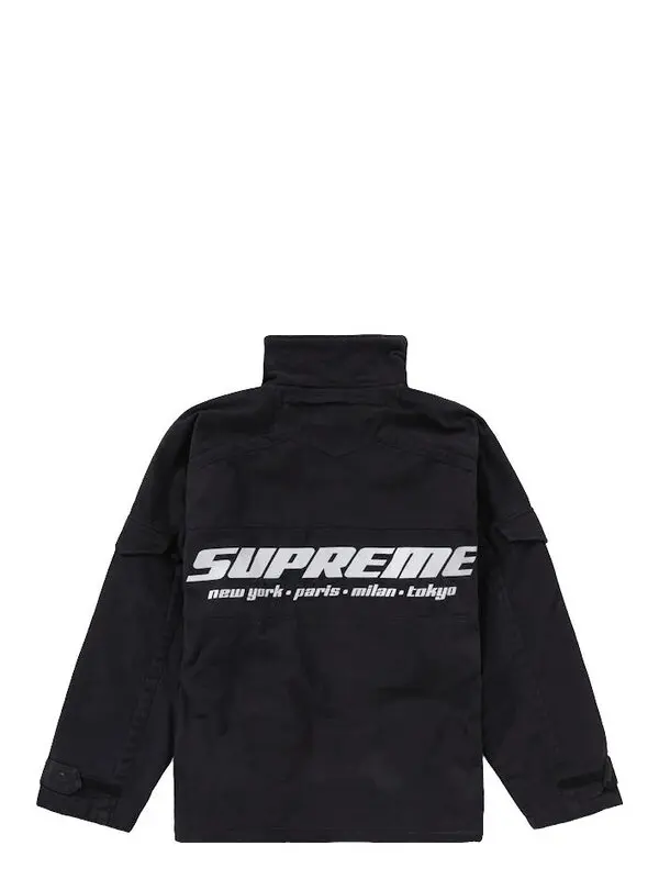Supreme Brushed Twill Zip Jacket - Black