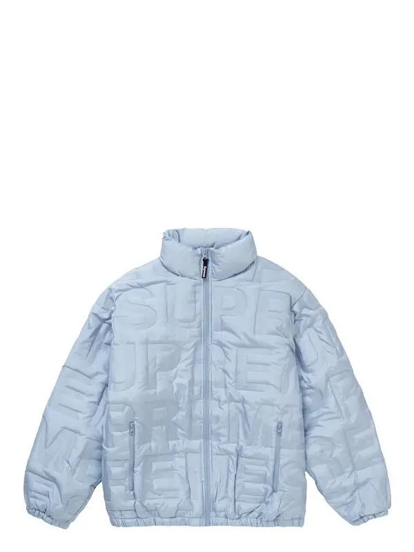 Supreme Bonded Logo Down Jacket - Blue