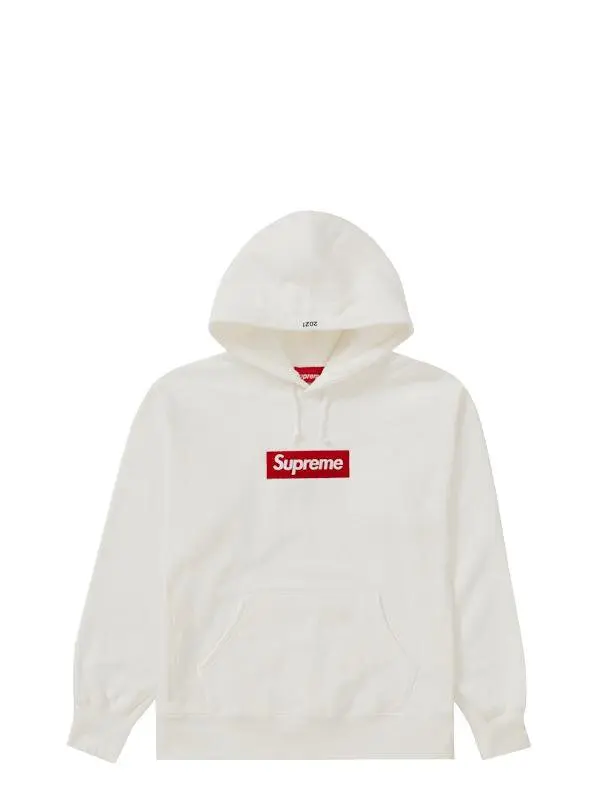 Supreme Box Logo Hooded Sweatshirt - White