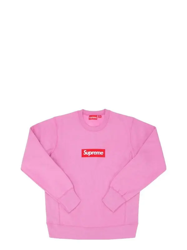 Supreme Box Logo Crewneck Sweatshirt - Heather Pink