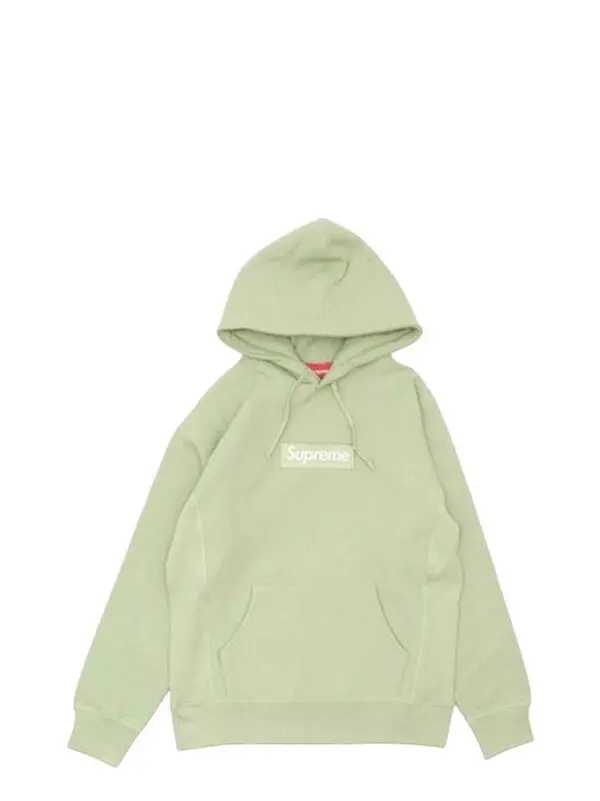 Supreme Box Logo Hooded Sweatshirt - Sage