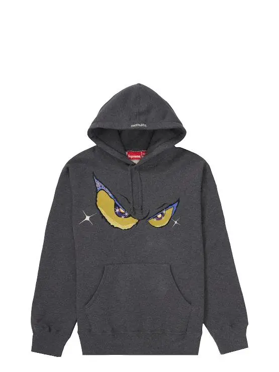 Supreme Eyes Hooded Sweatshirt - Charcoal