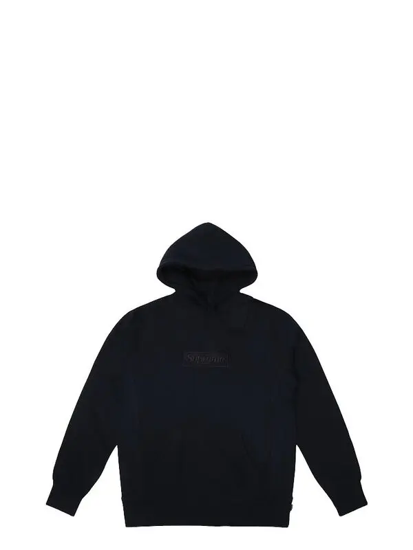 Supreme Box Logo Pullover Hoodie - Navy Blue