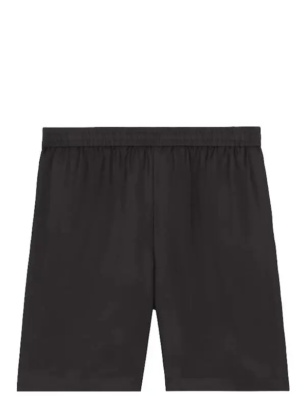 Supreme Burberry Logo Print Silk Twill Shorts - Black