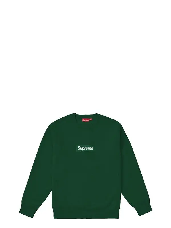Supreme Box Logo Crewneck Sweatshirt - Dark Green