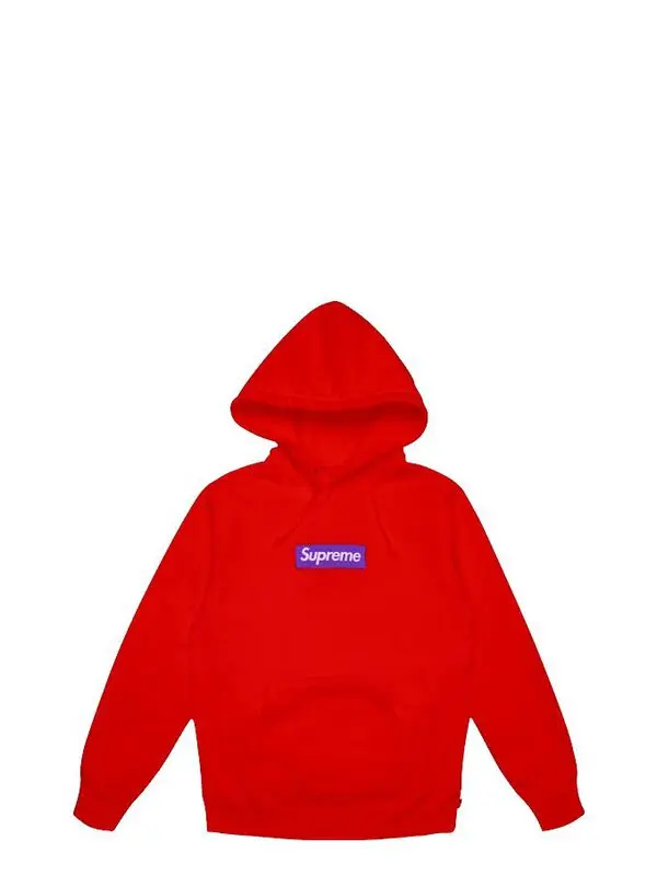 Supreme Box Logo Hooded Sweatshirt Fw17 - Red