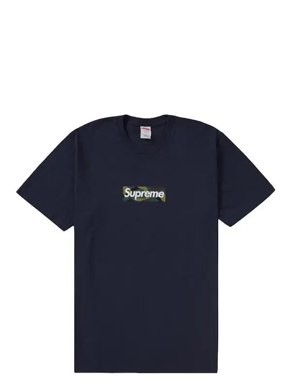 Supreme Box Logo Tee Shirt - Navy Blue