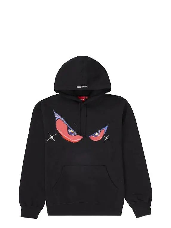 Supreme Eyes Hooded Sweatshirt - Black