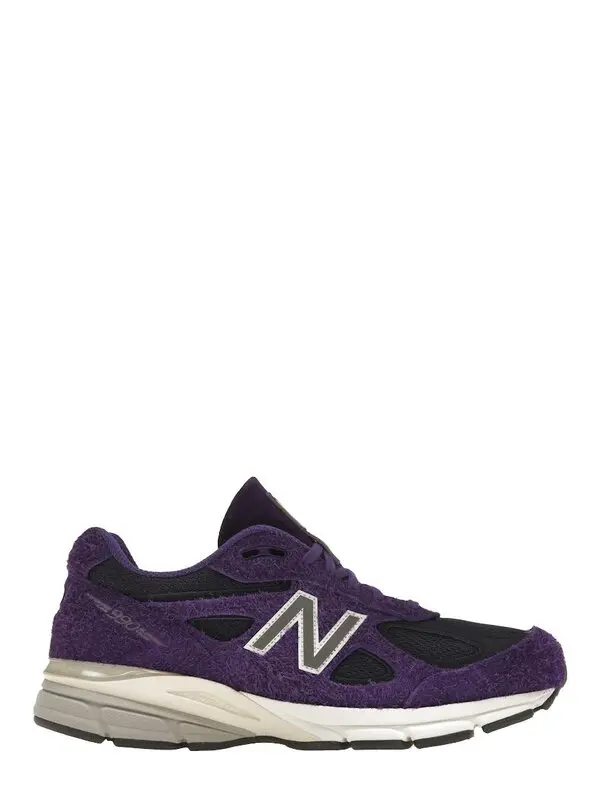 NEW BALANCE 990v4 Miusa Teddy Santis Sneakers - Plum Purple/white/black