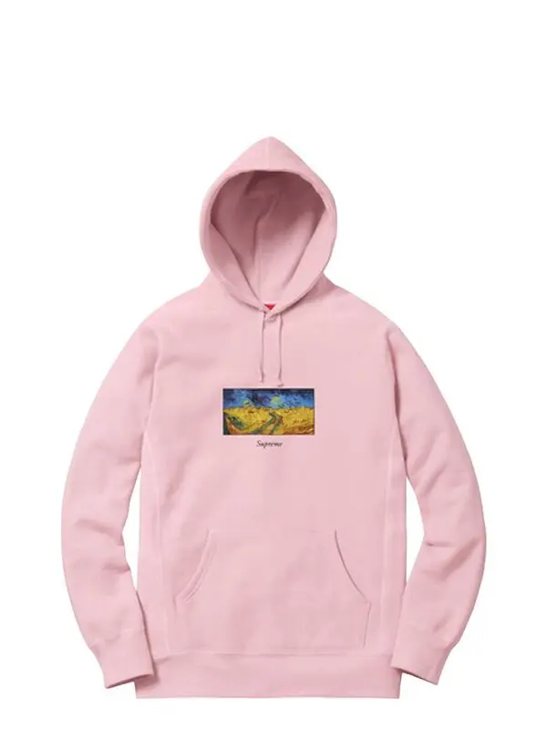 Supreme Field Hooded Sweatshirt - Dusty Pink