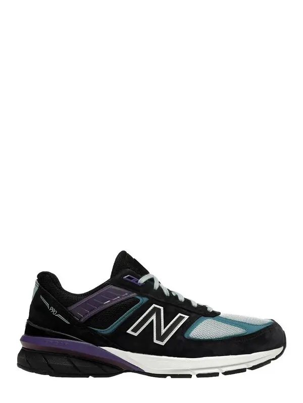 NEW BALANCE 990v5 Sneakers - Black/purple/light Blue