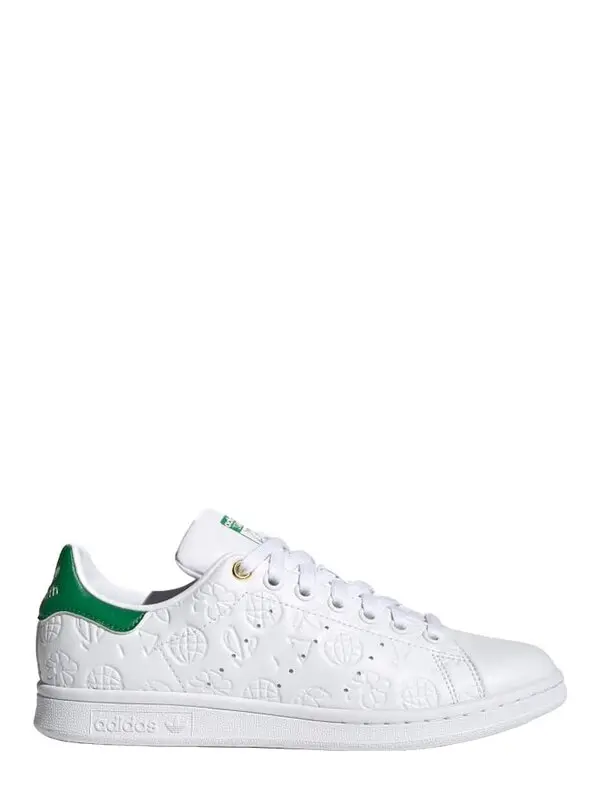 Adidas Stan Smith Embossed Graphics Sneakers - Cloud White/green/chalk White