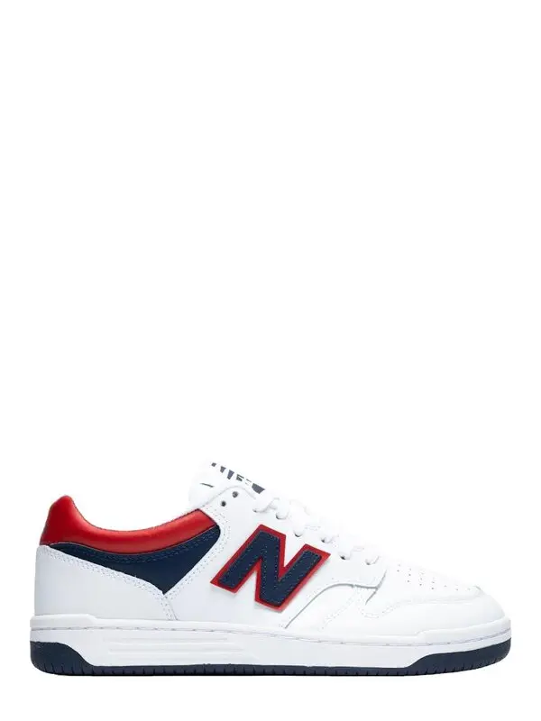 NEW BALANCE 480 Sneakers - White/natural Indigo/team Red
